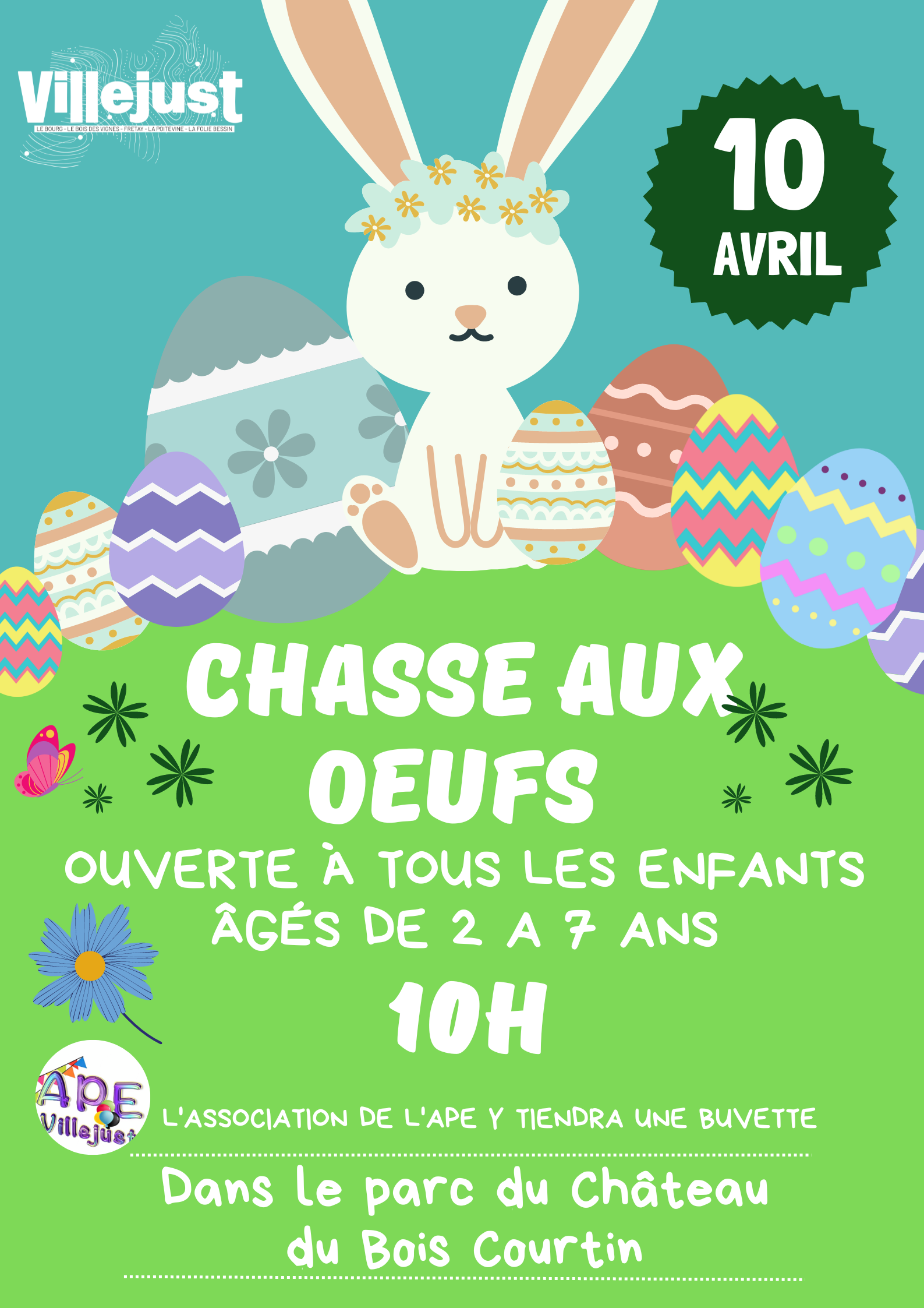 Chasse aux œufs - Mairie de Villejust