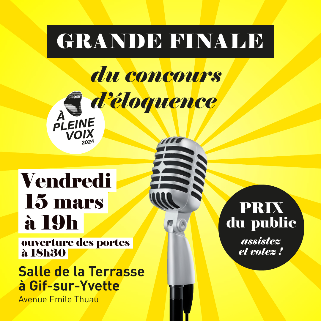 Grande finale du concours d’éloquence - Mairie de Villejust Grande finale du concours d’éloquence - Mairie de Villejust